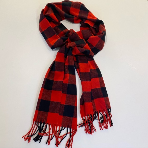 100% Cashmere | Accessories | Made In Scotland Cashmere Red Black ...